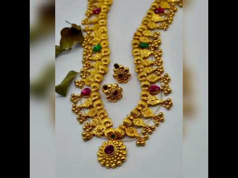 Kolhapuri Saaj || kolhapuri saaj designs || maharashtrian traditional kolhapuri jewellery