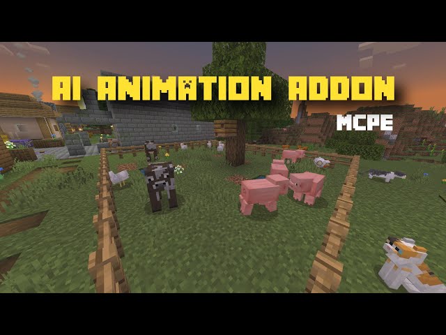 Addon AI and Animations [Minecraft Bedrock] Minecraft Mod