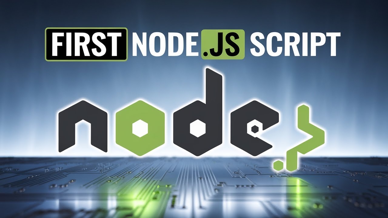 Node JS Tutorial for Beginners #3 - First Node.js Script
