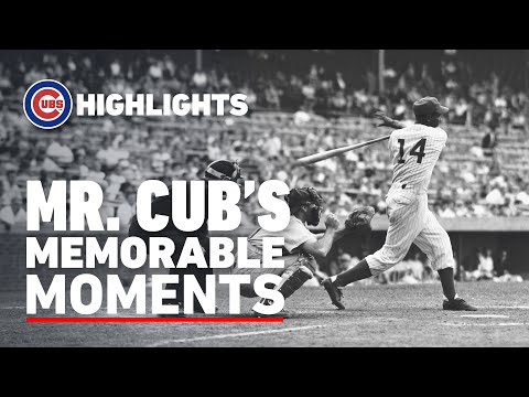 Ernie Banks Most Memorable Moments | 500th Home Run, Hall of Fame Speech & More