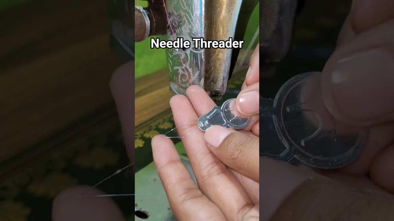 Needle Threader for sewing machine 🪡 #diy #tricks #sewingtools #needle