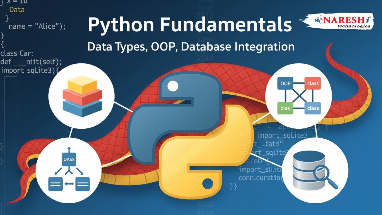Python Fundamentals Mastery: Data Types OOP Database Integration Guide | Naresh IT