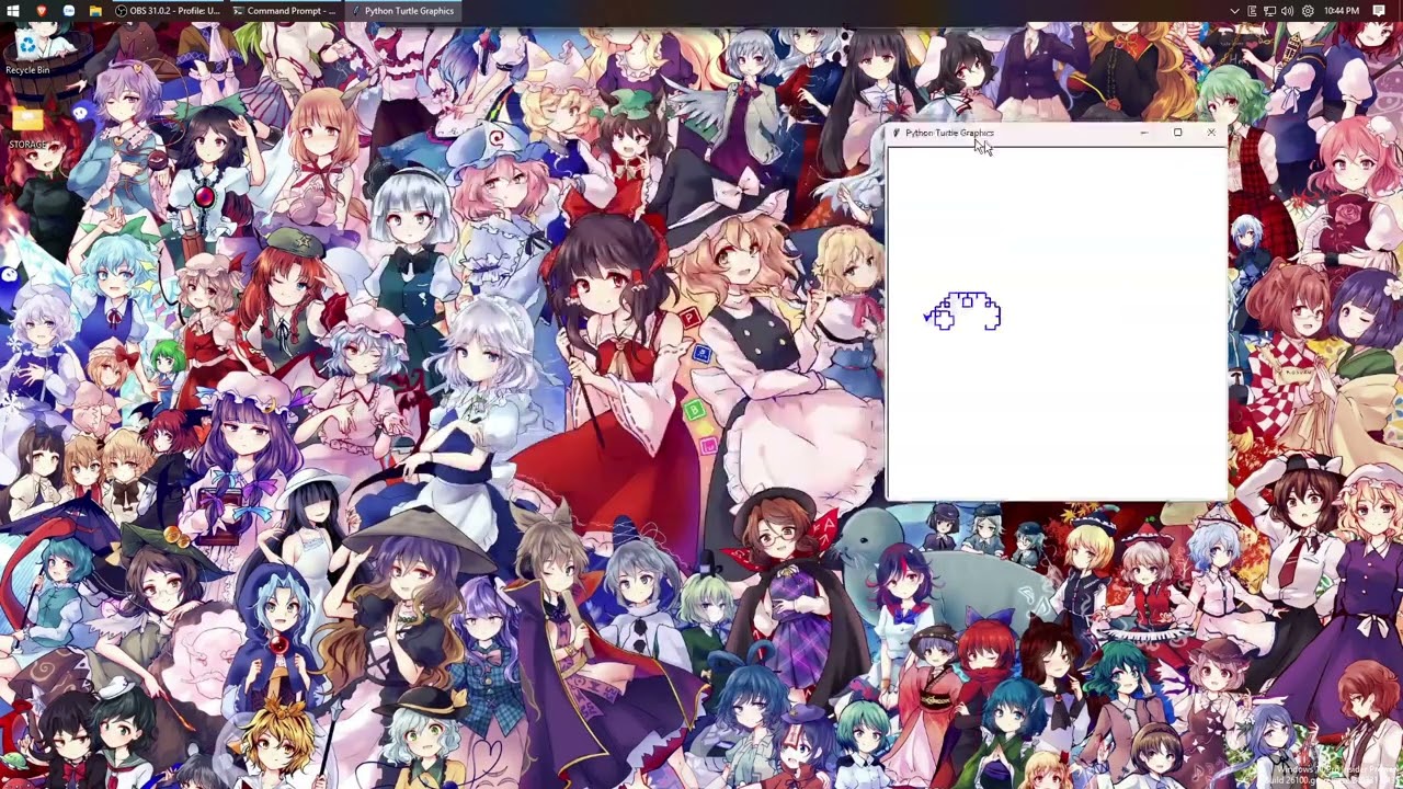 Dragon Curve with Turtle in Python