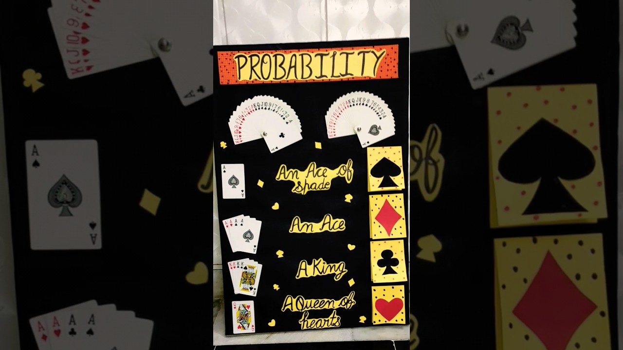 Maths working model | Working model on Probability | Probability project #shorts