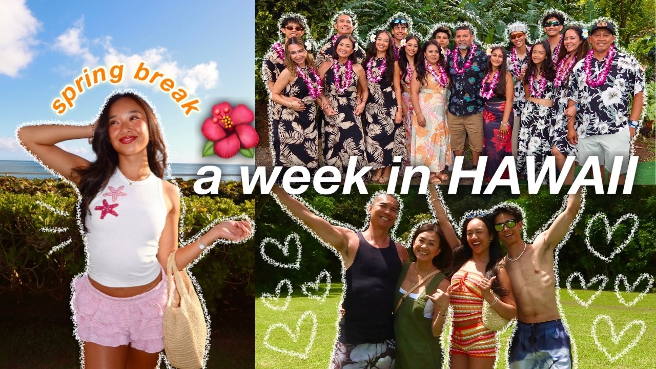 a week in HAWAII °❀ ࿔ spring break vlog!