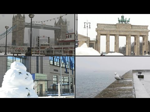 Snow covers western Europe's capital cities | AFP