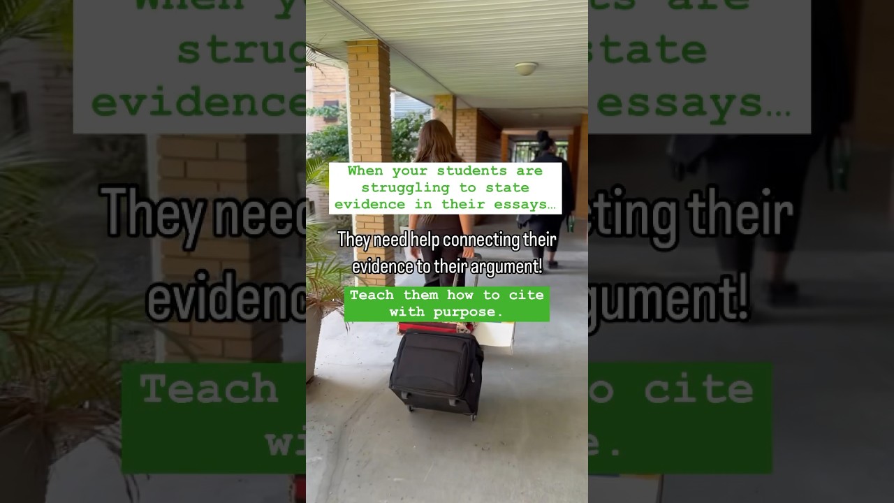 Teach students to cite evidence like pros💬 | FREE ANCHOR CHART!