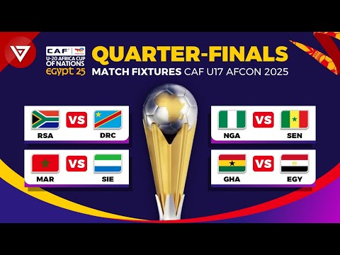 Quarter-Finals CAF U20 Africa Cup of Nations 2025: Match Schedule & Fixtures Today