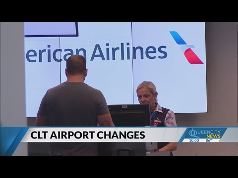 American Airlines ticket counters relocating amid construction at CLT airport