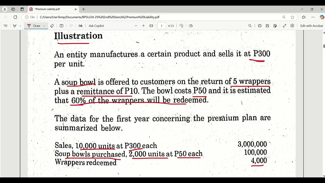 Premium Liability Discussion