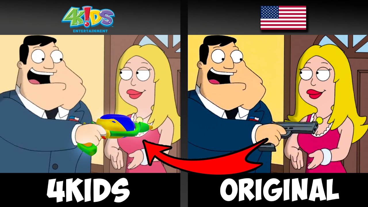 4kids Censorship in American Dad!