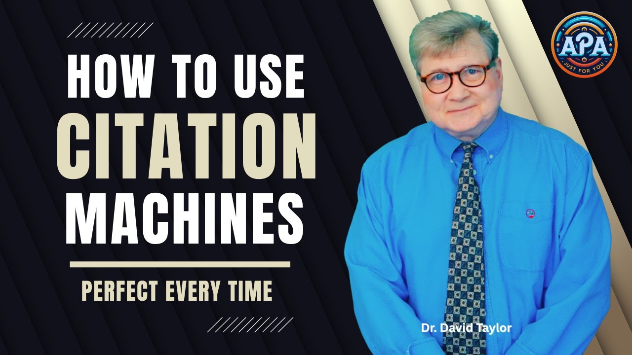 Use Citation Machine for Perfect APA Citations