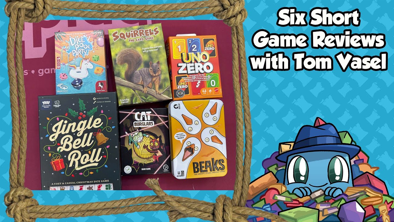 Six Short Game Reviews - with Tom Vasel