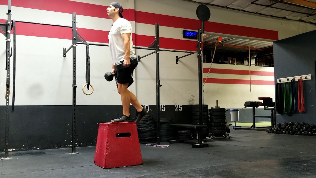 Weighted Box Step Ups