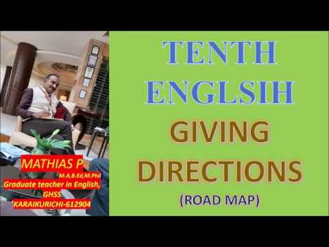 10TH ENGLISH(TN)-ROAD MAP-GIVING DIRECTIONS