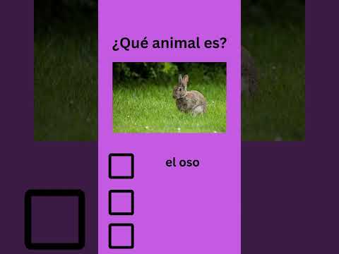 Spanish Forest Animal Quiz ¿Qué animal es?