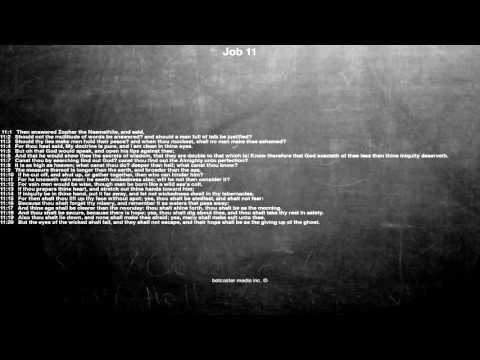 Bible reading, Job 11, Then answered Zophar the Naamathite, and said,