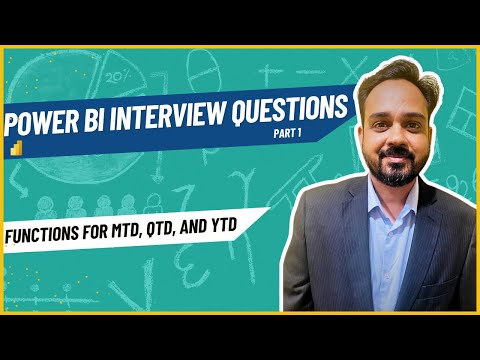 Power BI Interview Questions- Which functions can I use to get MTD, QTD, and YTD in Power BI?