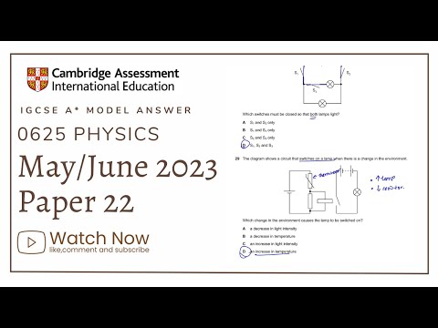 IGCSE Physics Paper 22 - May/June 2023 - 0625/22/M/J/23 SOLVED