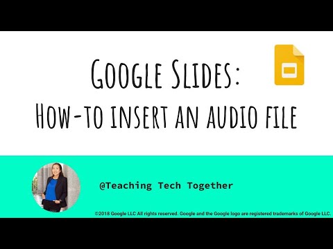 How to insert an audio file into Google Slides