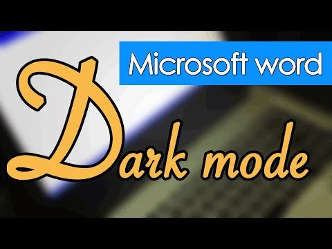 microsoft word dark mode and microsoft office dark mode