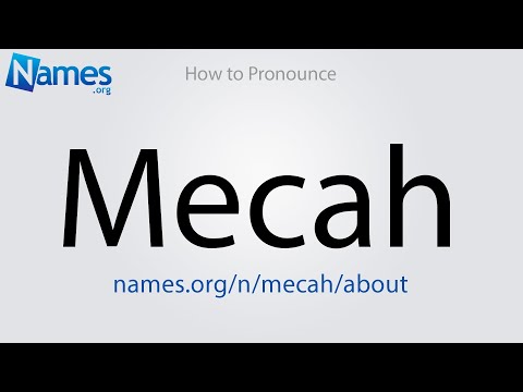How to Pronounce Mecah