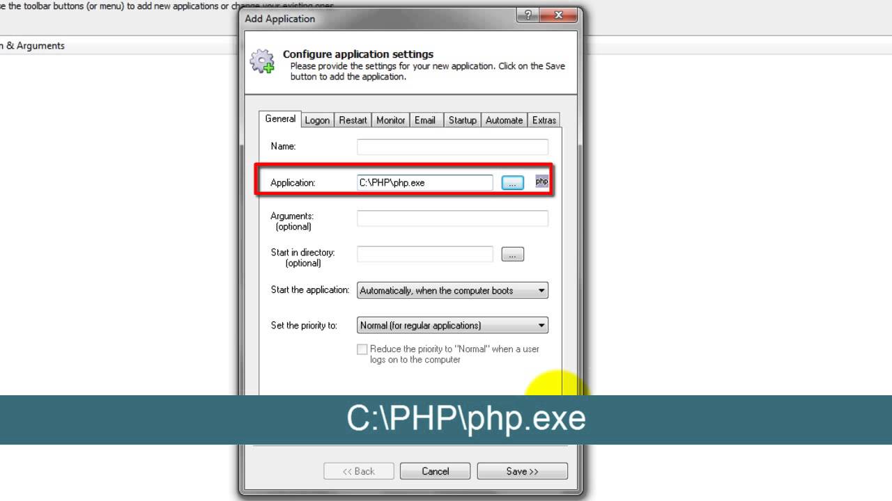 How To Run a PHP Script as a Windows Service