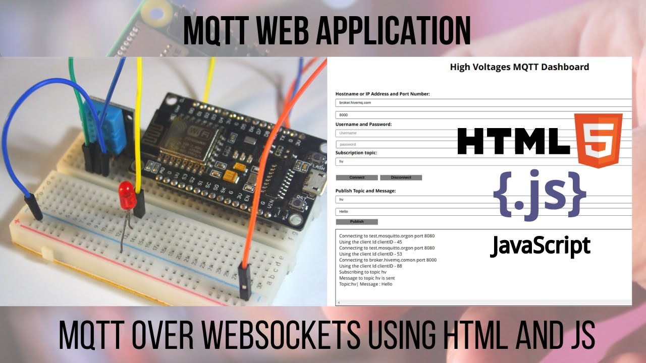 Create an MQTT Web App with HTML & JavaScript: Simple and Easy Tutorial! 🌐