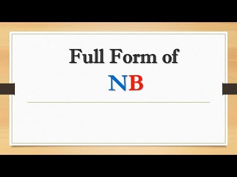 Full Form of NB || Did You Know?