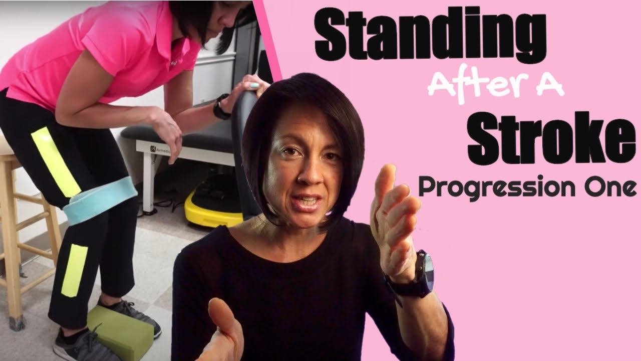 Standing after stroke: Assisted and unassisted