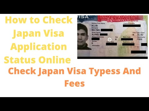 How to Check Japan Visa Application Status Online | Check Japan Visa Types And Fees
