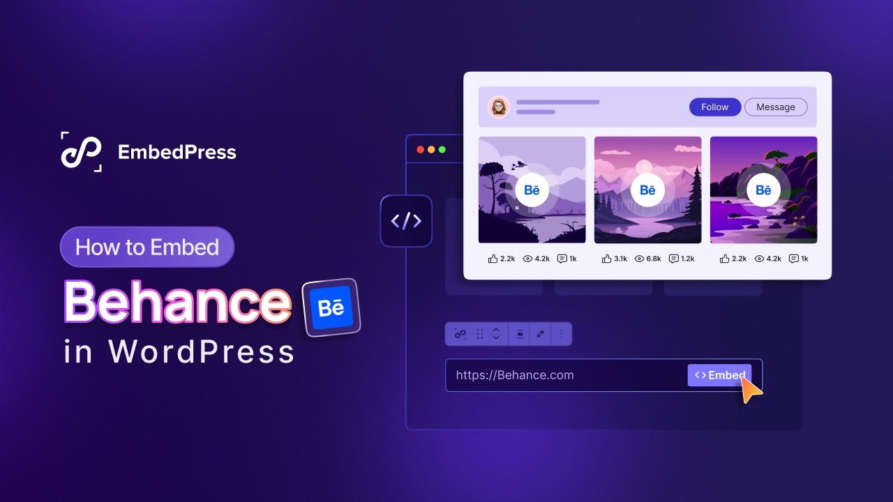 How to Embed Behance Designs in WordPress