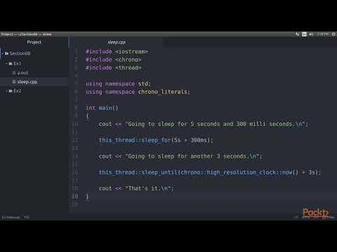 Learn C 17 STL Solutions Executing Sleeping Time and Exploring Threads | packtpub com - Mind Luster