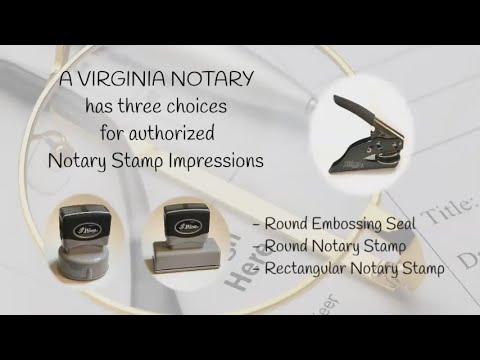 What are the Virginia notary stamps and seals
