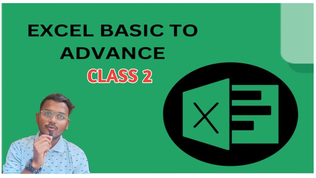Excel Class 2 | Microsoft Excel Tutorial for Beginners | Free Excel Course (Basic to Advance)