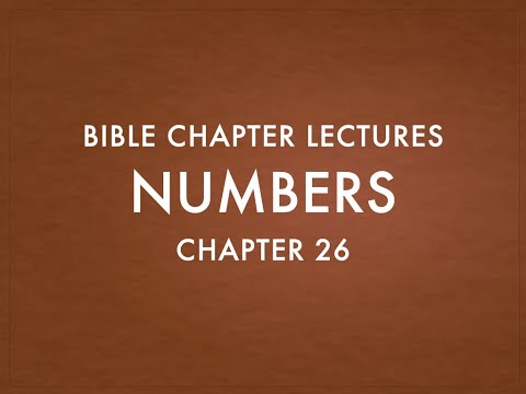 The Book of Numbers chapter 26