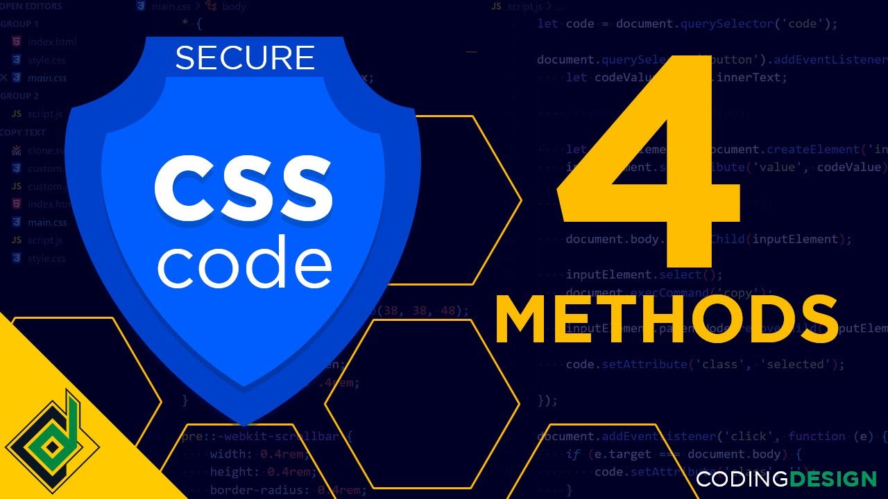 Hide CSS & Protect JavaScript Code