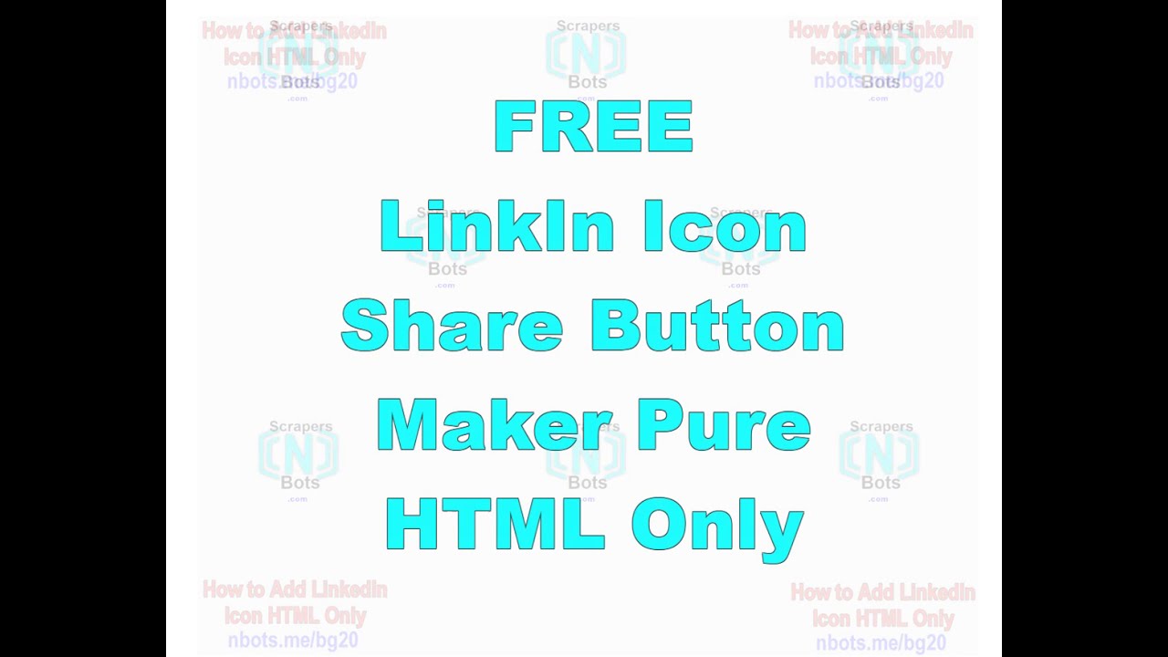 How to #Add #Linkedin #Icon to #HTML