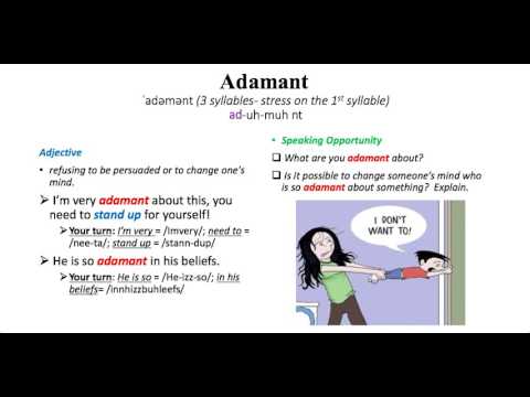 Word of the Day - Adamant