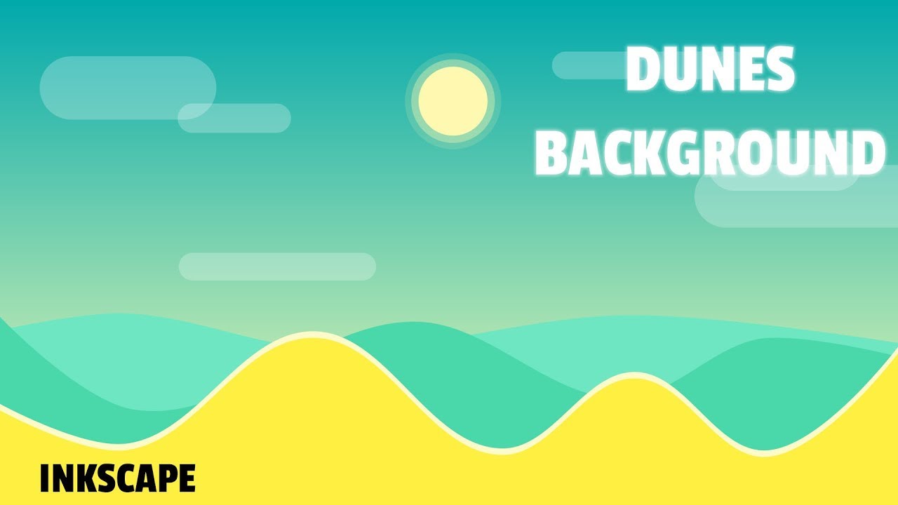 2D Dunes Background | 2D Inkscape Tutorial | Madfireon