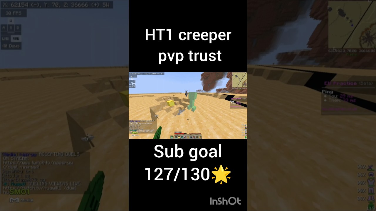 Its so fun #minecraft #minemen #minecraftpvp #unstablesmp #creeper #ht1 #custom #fun #proplayer