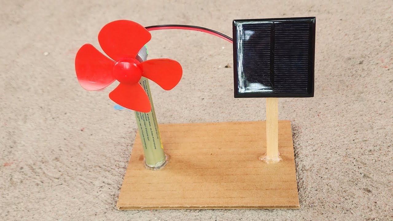 Cómo Hacer Un Ventilador Solar Casero | Proyecto Escolar