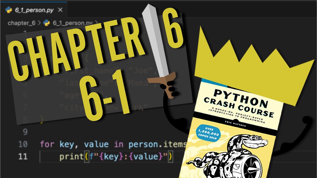 Python Crash Course: Chapter 6 | Try It Yourself 6-1 | Beginner Python Problem Walkthrough!