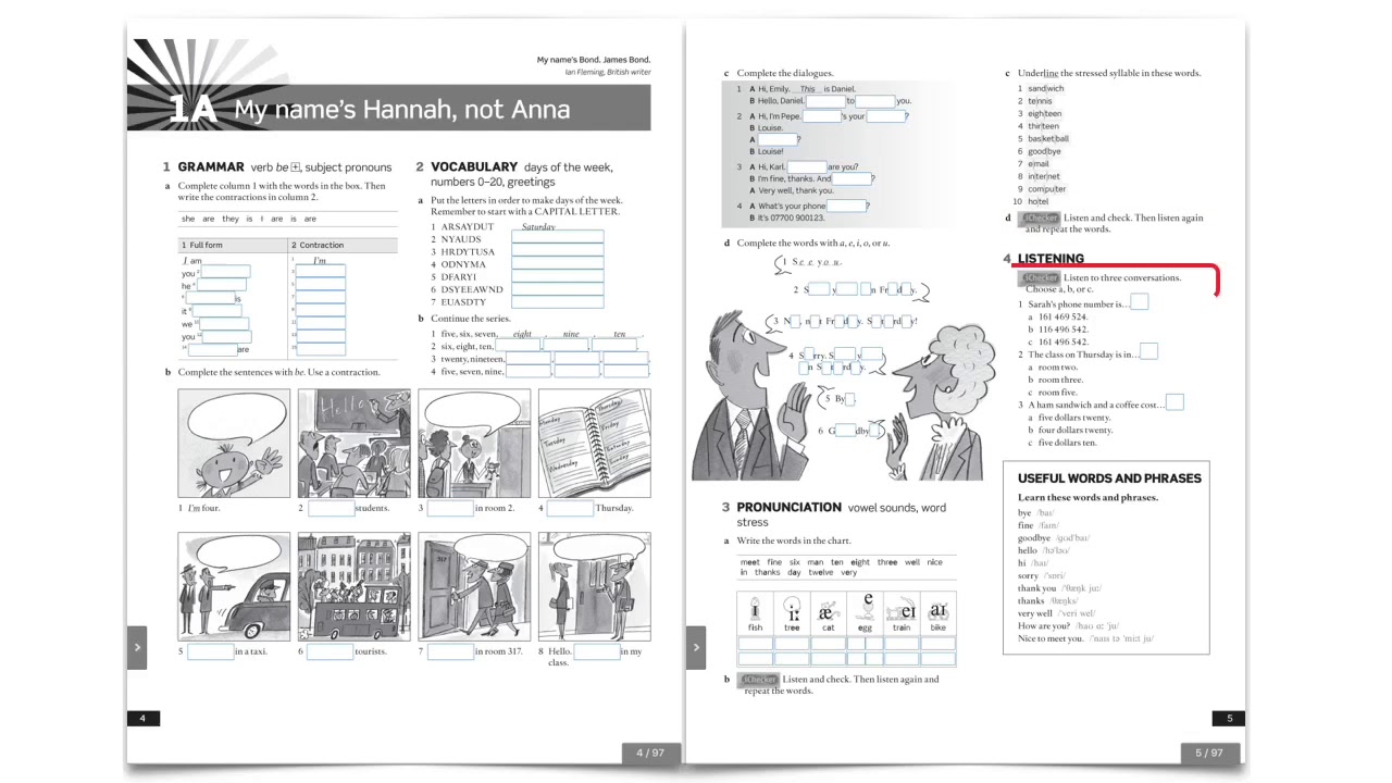 Elementary 1A Workbook Audio