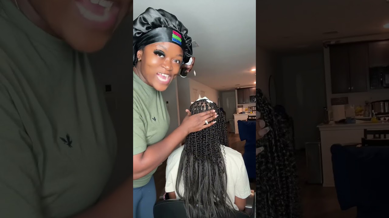 ASMR  New Protective hair style for my Daughter 🦋