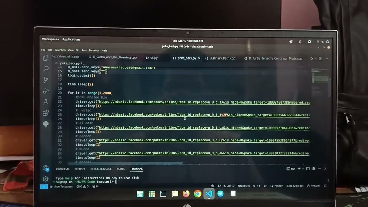 Facebook Auto Poke Back Bot | Python + Selenium Tutorial