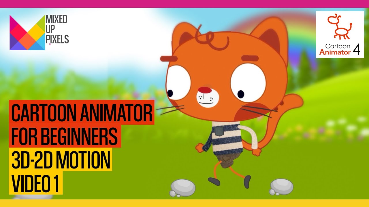 Cartoon Animator for Beginners - 3D to 2D Motion Tutorial #cartoonanimator #mixeduppixels  #tutorial