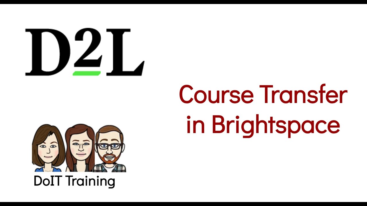 Course Transfer in Brightspace