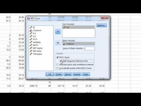 SPSS Video #9: Obtaining An ROC Curve In SPSS