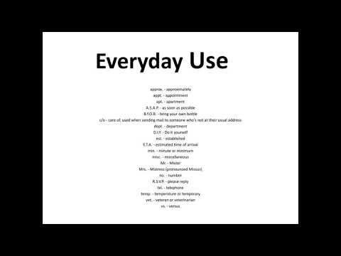 Abbreviations - SME Part